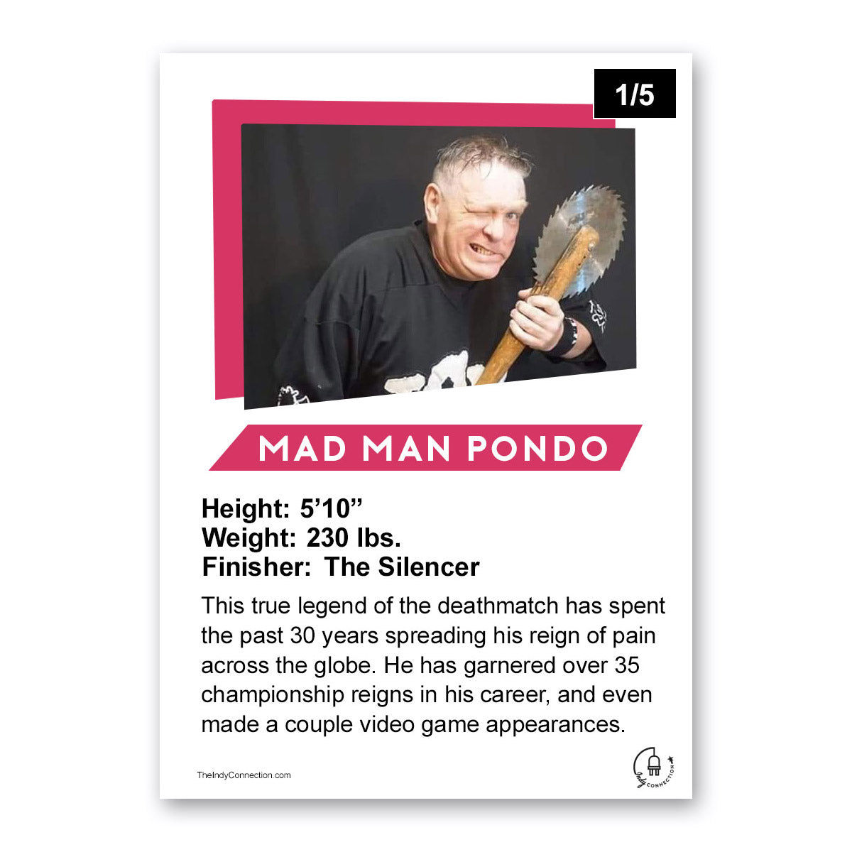 Mad Man Pondo Trading Card – The Indy Connection